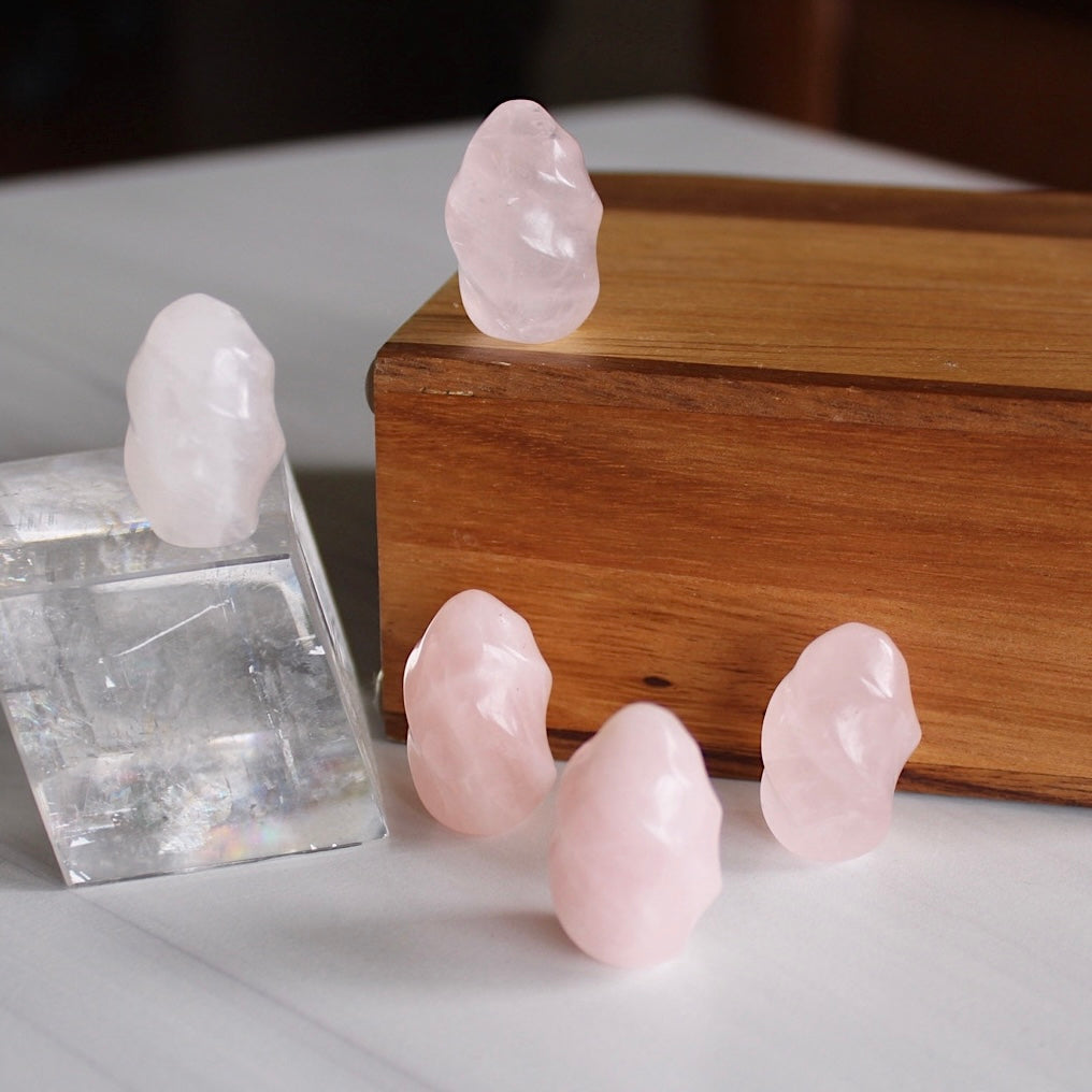 Rose Quartz Mini Flame – Pebble House