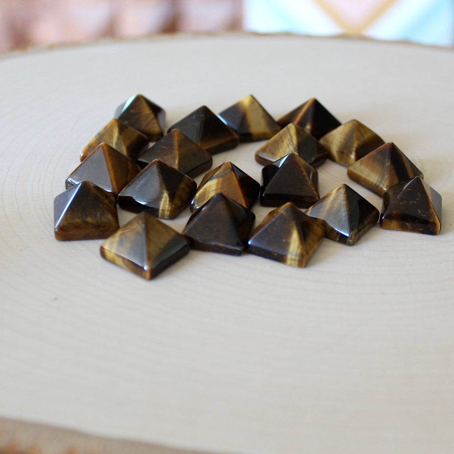 Tiger's Eye Mini Pyramid – Pebble House